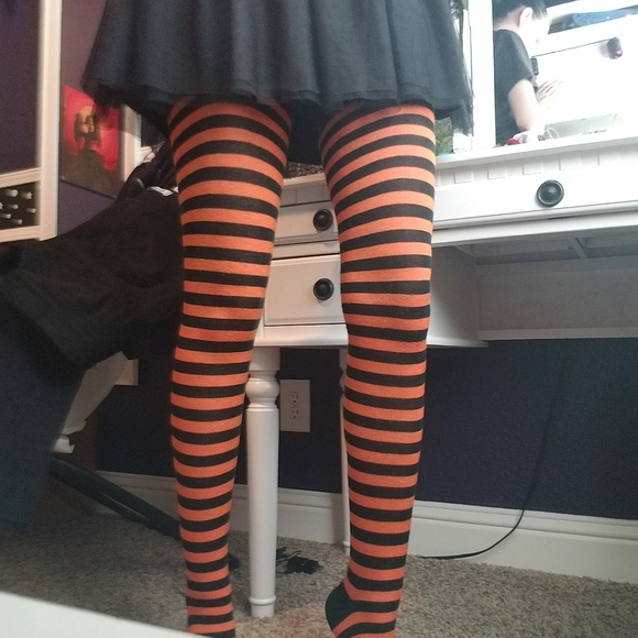 Spirit | Accessories | Spirit Halloween Striped Tights | Poshmark